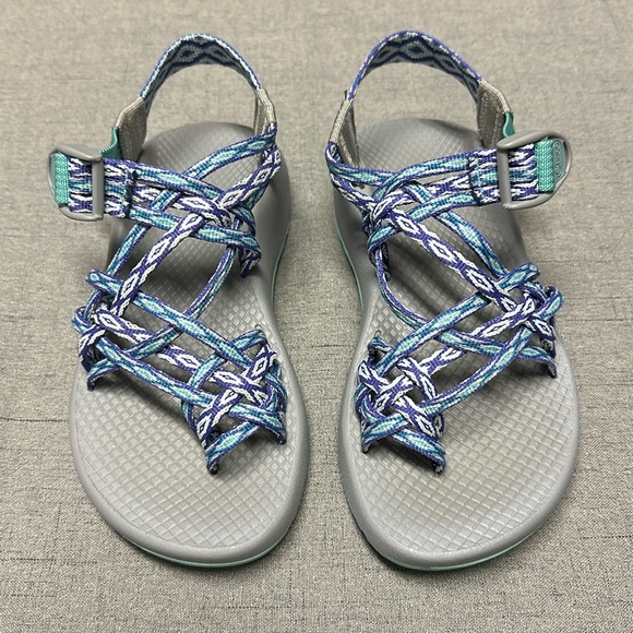 Chaco | Shoes | Chacos Zx3 Cloud Triple Strap Sandals | Poshmark